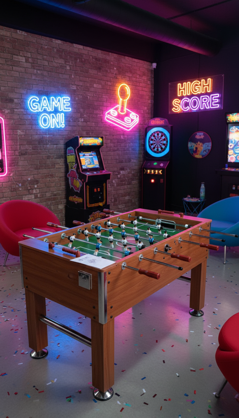 Zain Wood Foosball Table - Professional Baby Foot | Indoor – Power ...